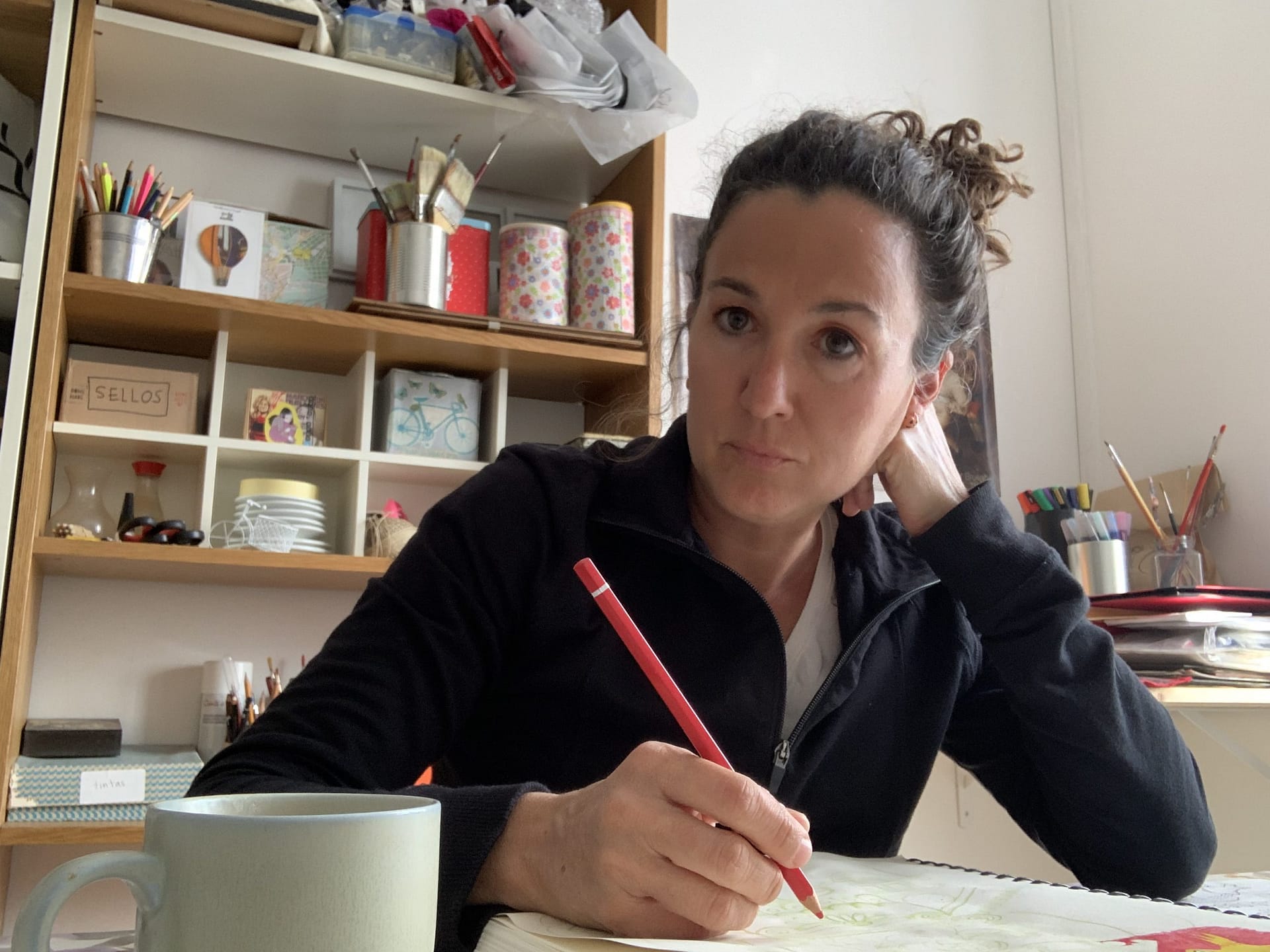 bika art cyclist illustrator teacher in Rome and around